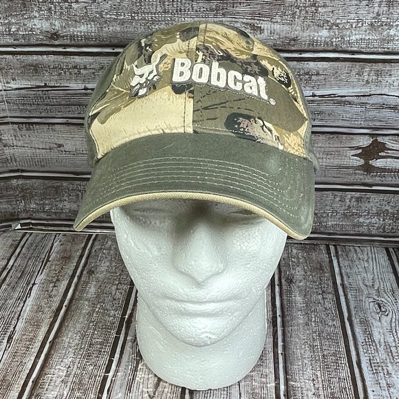 Bobcat | Accessories | Bobcat Mens Gray Adjustable Embroidered Camo One Tough Animal Osfa Cap ...
